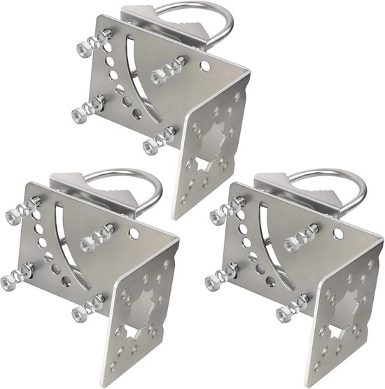Antenne Mast Klem - 3 Stuks Pole Mount Beugel met Dubbele U-bouten voor ...