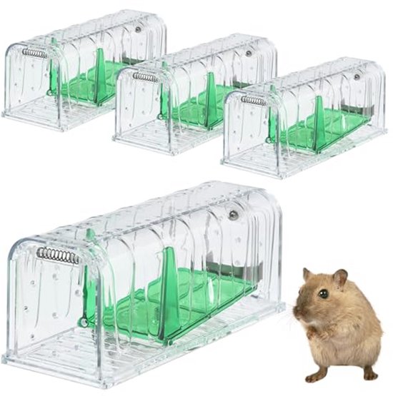 Herbruikbare muizenval voor een humane vangst van kleine en middelgrote ...