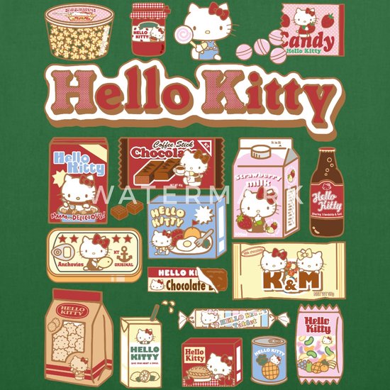 Hello Kitty Snack Collage Tas van stof | bol