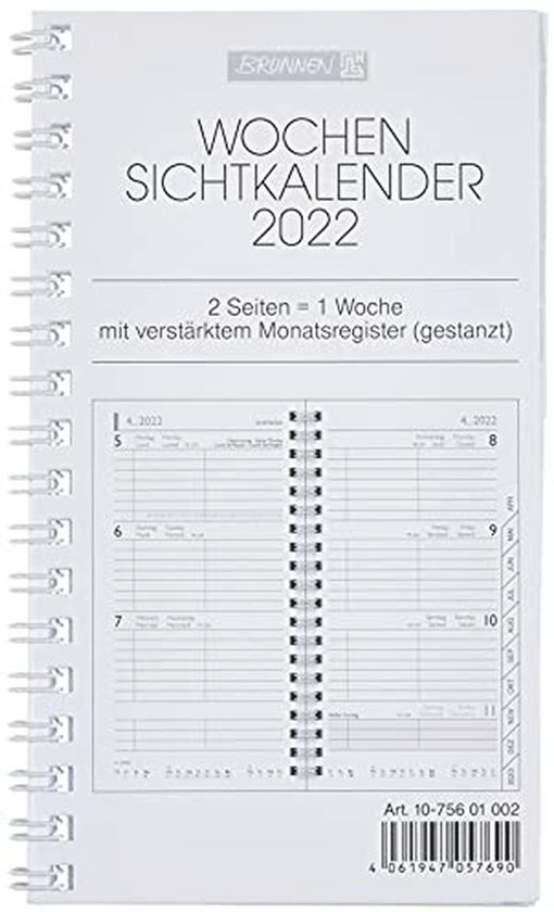 Zakagenda Week Kalender 2023 - 8,7 x 15,3 cm - Organiseer Jouw ...
