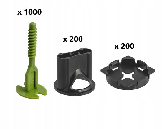 Pro-Leveling Tegelplaatsysteem 3mm - 1400 Delen | bol