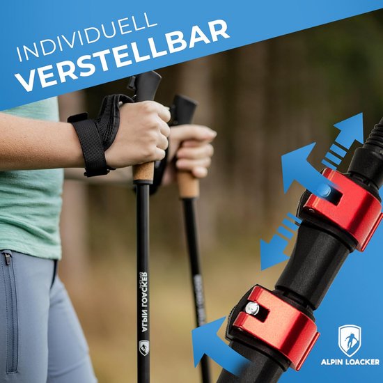 Telescopische Wandelstokken Aluminium - Nordic Walking ...