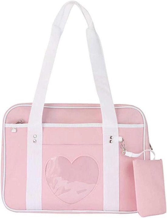 Hartvormige Schooltas voor Meisjes - Schattige Duffle Tas voor Cosplay ...