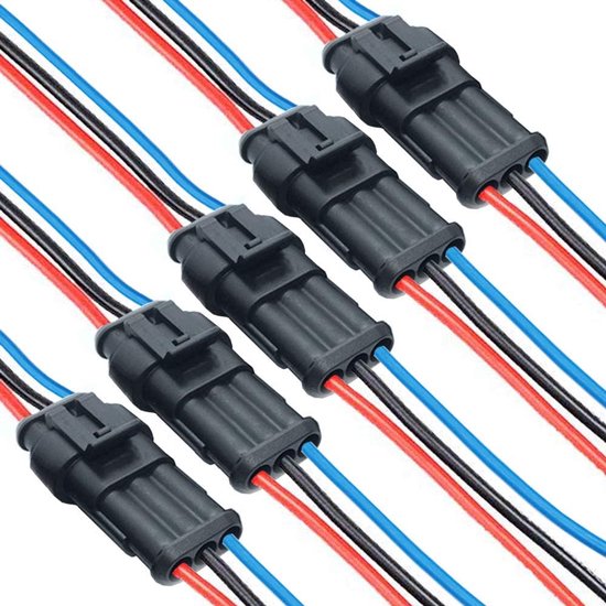 Waterdichte Elektrische Connectoren Set - 3 Pin Auto Kabelverbinder ...