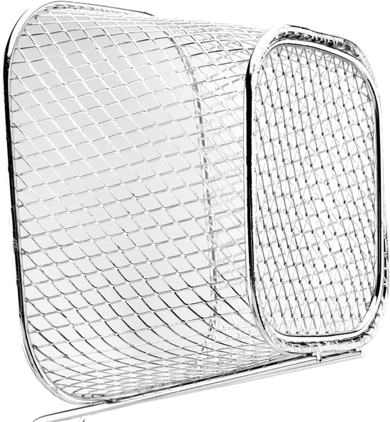 Ronte - Mini RVS frietmandjes set van 6 stuks voor frituren, serveren ...
