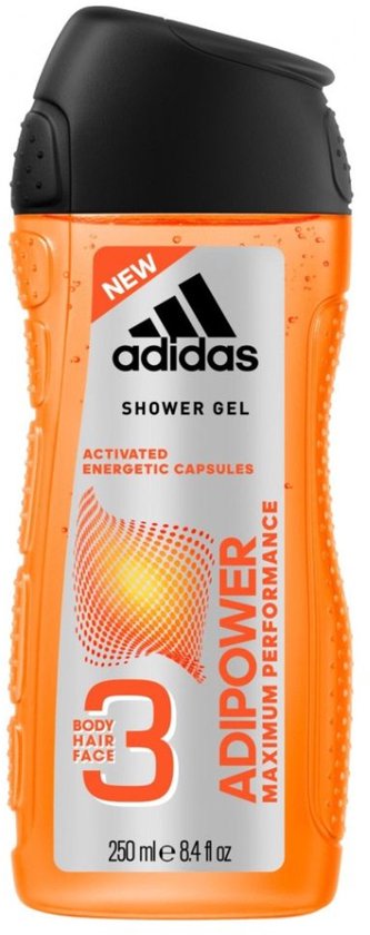 Adidas - 3-in-1 Douchegel - Adipower Maximum Performance -250 ml ...