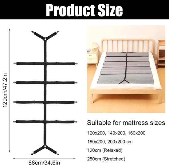 Fitted Sheet Adjustable Non-Slip Invisibility Cover Holder Bed Sheet ...