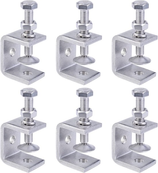 C-klem set 6 stuks - Heavy Duty Roestvrij Staal 304 - Voor ...