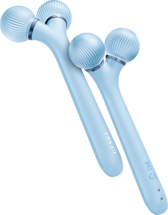 GESKE | SmartAppGuided™ Sonic Facial Roller | 4 in 1 | Dermaroller ...