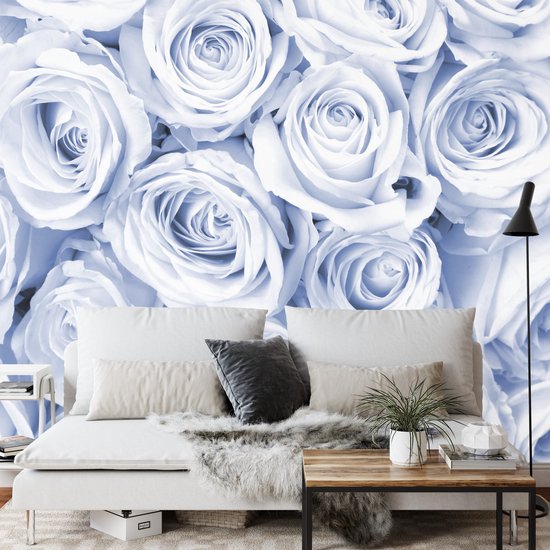 Fotobehang Roze Boeket Blauw | bol