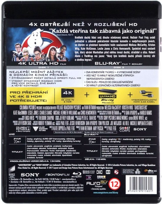 Ghostbusters: Answer the Call [Blu-Ray 4K]+[Blu-Ray], Kristen Wiig | Dvd's | bol