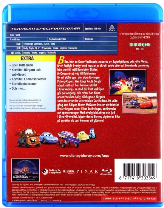 Cars [Blu-Ray] (Blu-ray), Owen Wilson | Dvd's | bol