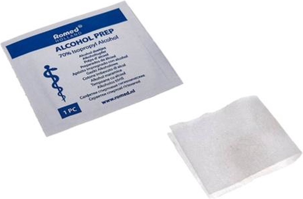 Alcoholdoekjes, alcohol pads doos a 100 stuks voor het reinigen en ...