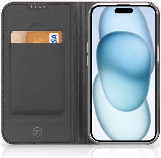 Flip Cover Geschikt voor iPhone 15 Telefoonhoesje Nederlandse Vlag | bol