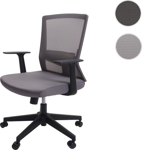 Bureaustoel MCW-J90, bureaustoel, ergonomische S-vormige rugleuning ...