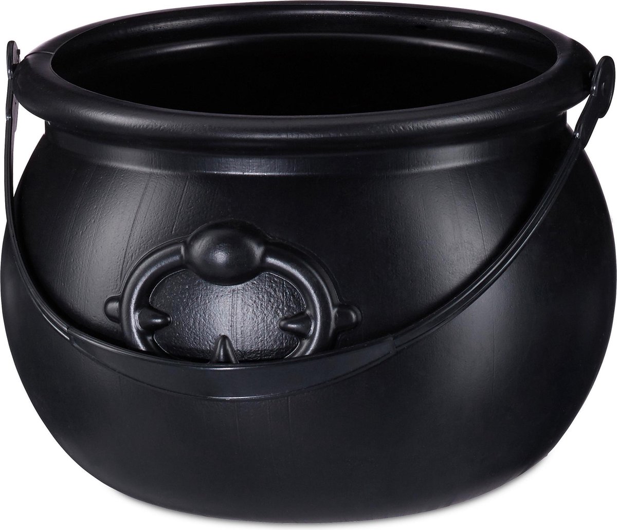 Relaxdays heksenketel zwart - Halloween ketel - kunststof - heksen ...
