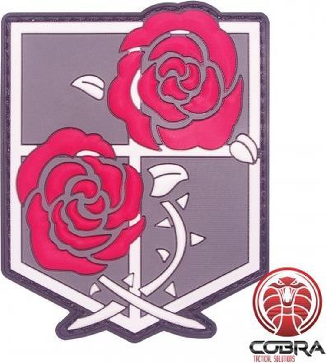 Shingeki No Kyojin Attack Titan Recon Corps Red roses Manga patch ...
