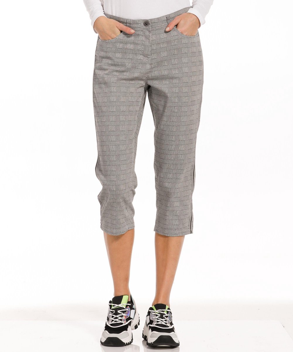 pescara Geruite capri broek Zwart Dames | bol.com