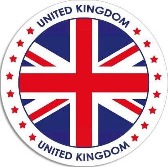 10x Verenigd Koninkrijk sticker rond 14,8 cm - Britse vlag - Landen ...