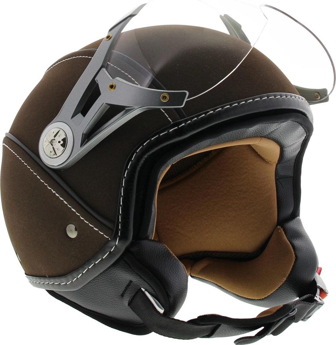 MT Soul Retro helm Leer bruin | bol.com