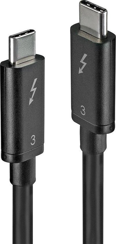 LINDY Thunderbolt-kabel Thunderbolt 3 USB-C stekker, USB-C stekker 0.80 ...