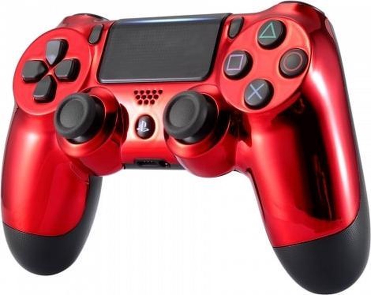 PS4, Wireless Dualshock 4 Controller V2 - Chrome Rood Custom | bol.com