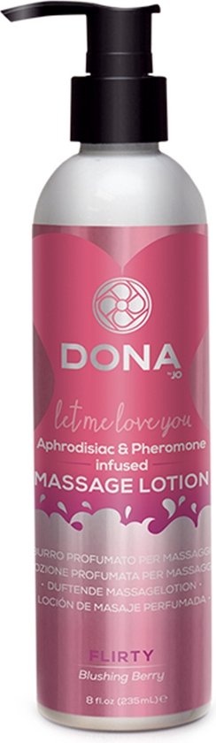 Dona - Massage Lotion Blushing Berry 250 ml | bol.com