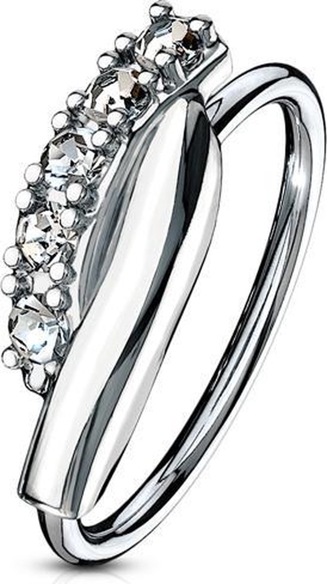 Neus piercing hoop ring twisted wit | bol.com
