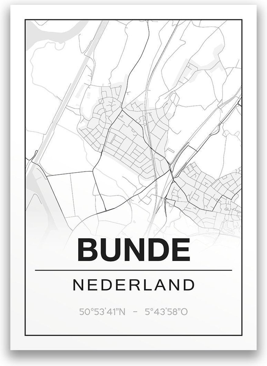 Poster/plattegrond BUNDE - A4 | bol.com