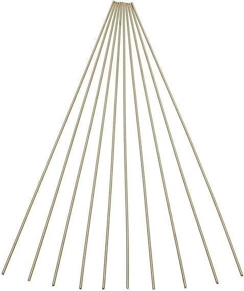 10 stuks 1.6mm x 250mm HS221 messing lassen staaf messing loodsen | bol.com