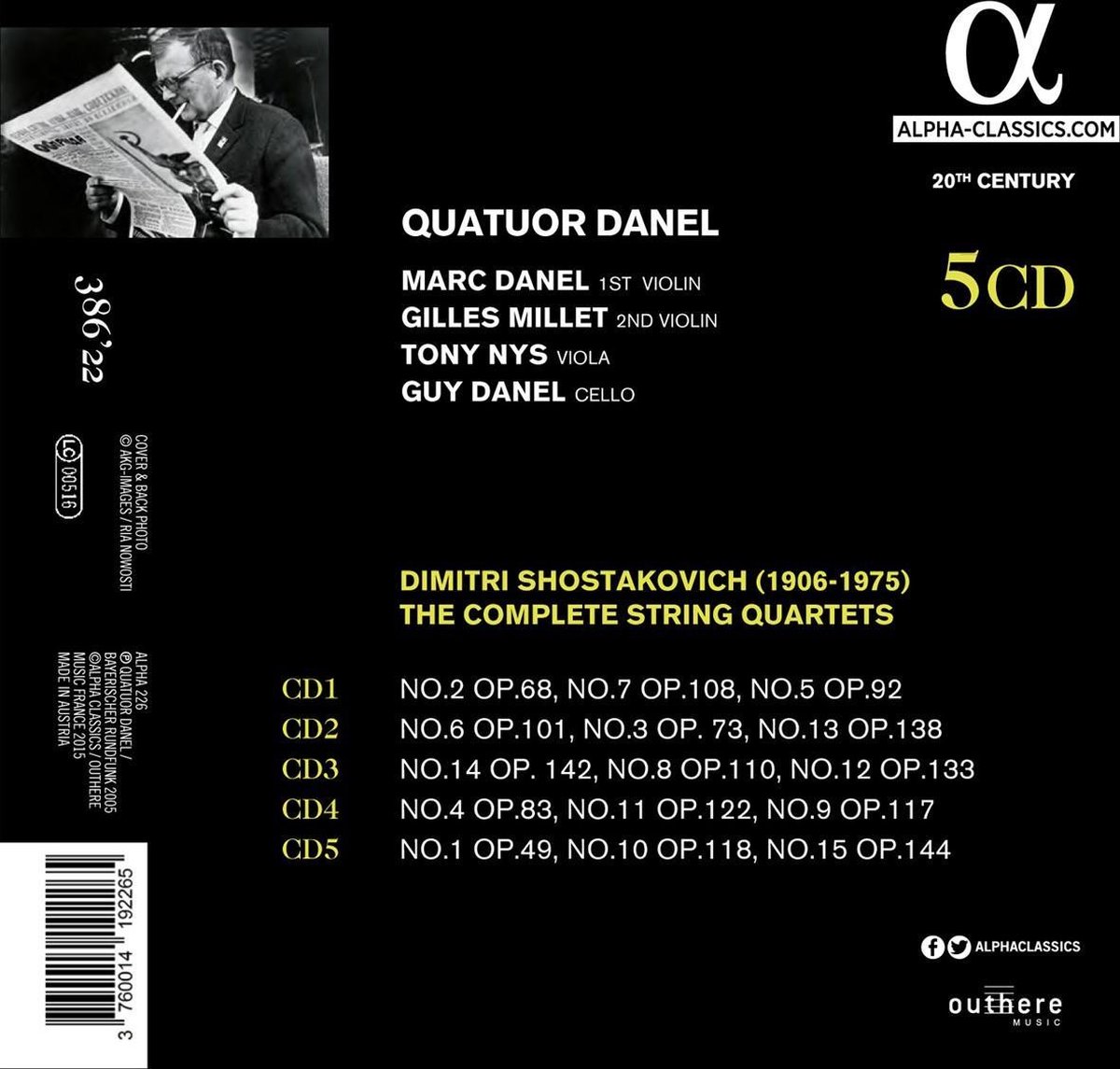 Quatuor Danel - The Complete String Quartets (CD), Quatuor Danel ...