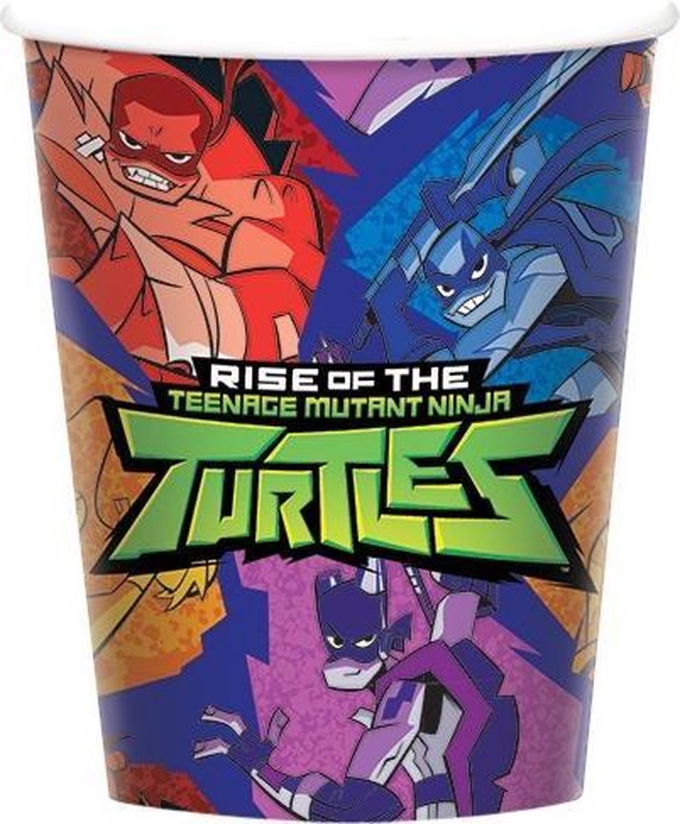 Ninja Turtles Bekers Versiering Karton 266ml 8st | bol.com
