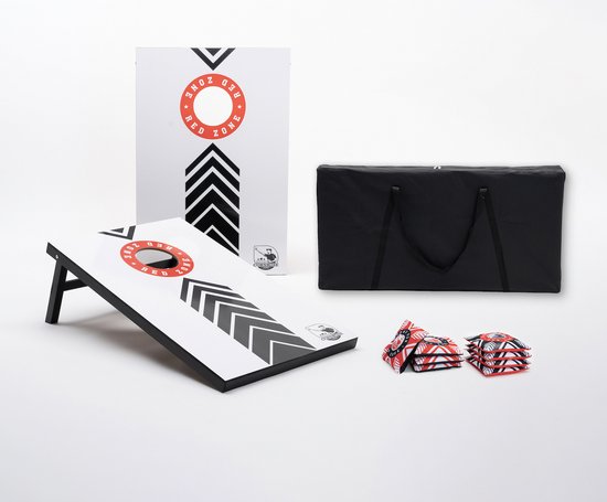 Complete Cornhole Set 90x60 - Red Zone - Met 2 Cornhole Boards - 2x4 ...