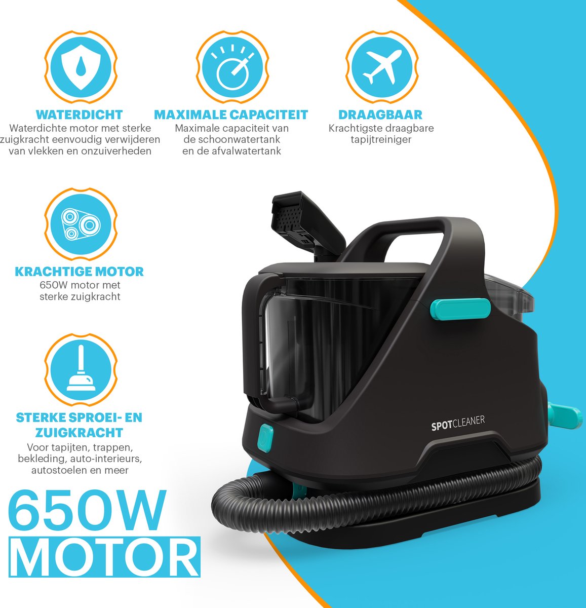 Looki Tapijtreiniger - Vlekkenreiniger Tapijt - Vloerreiniger ...