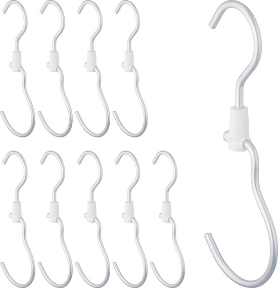 Relaxdays 10x kledinghaken - metalen ophanghaken kleding ...