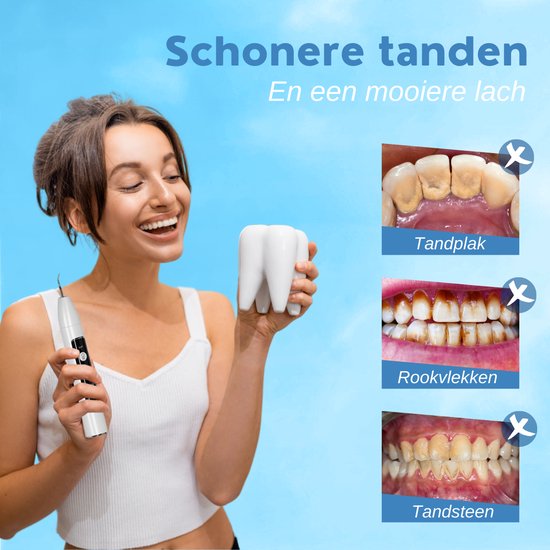 VAIVE Sonische Tandsteen Verwijderaar met Camera - Tandplak ...