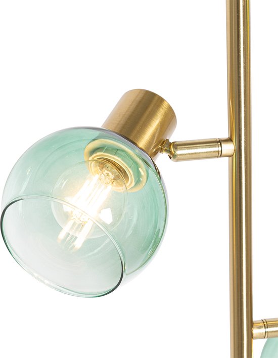 QAZQA vidro - Art Deco Vloerlamp | Staande Lamp - 3 lichts - H 150 cm ...