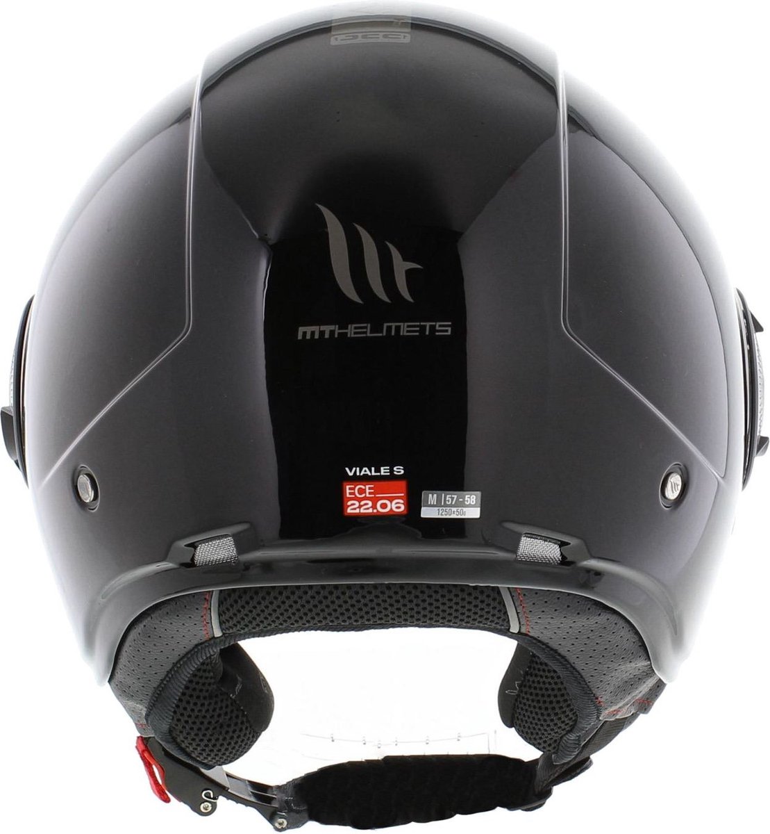 MT Jethelm Viale S helm glans zwart S - Motorhelm Scooterhelm | bol.com