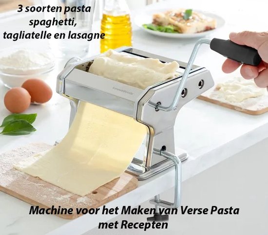 Machine voor het Maken van Verse Pasta met Recepten | bol