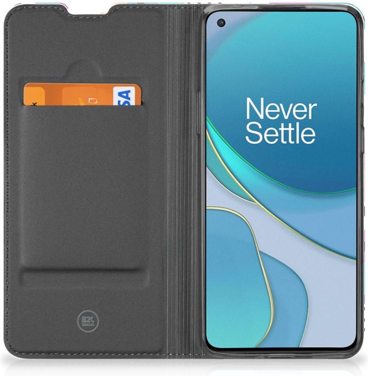 GSM Hoesje Gepersonaliseerd Cadeau OnePlus 8T Wallet Case Blokken ...