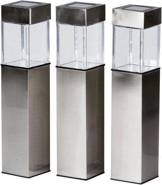 Grundig Solar LED Buitenlampen - 3 Stuks | bol