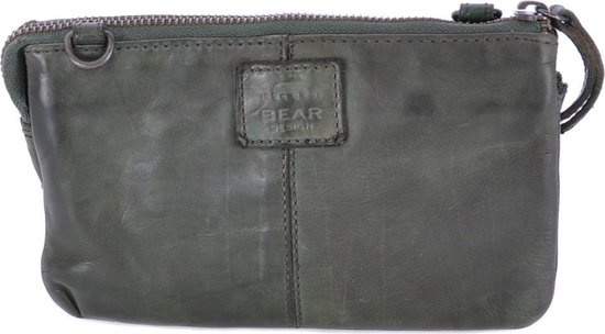 Bear Design Umi 2 Leren Schoudertas / Clutch - Groen | bol.com