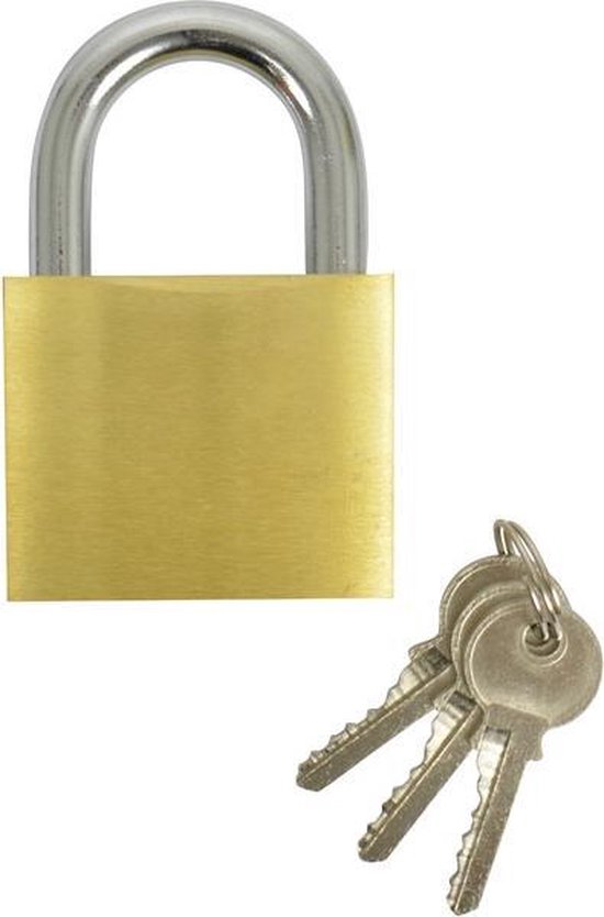 hangslot 60 x 10 mm goud | bol