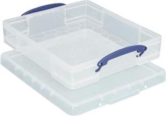 Really Useful Box opbergdoos 7 liter met divider, transparant | bol.com