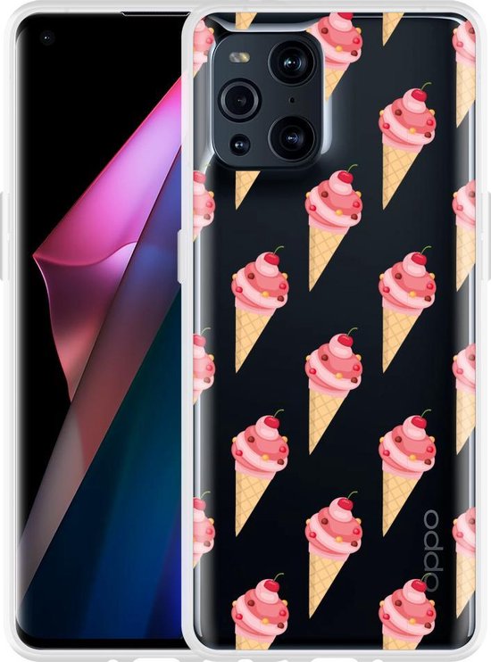 Oppo Find X3 Pro Hoesje Ice cream - Designed by Cazy | bol.com