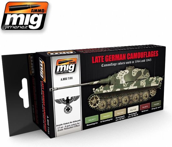 Mig - Late War German Colors (Mig7101) - modelbouwsets ...
