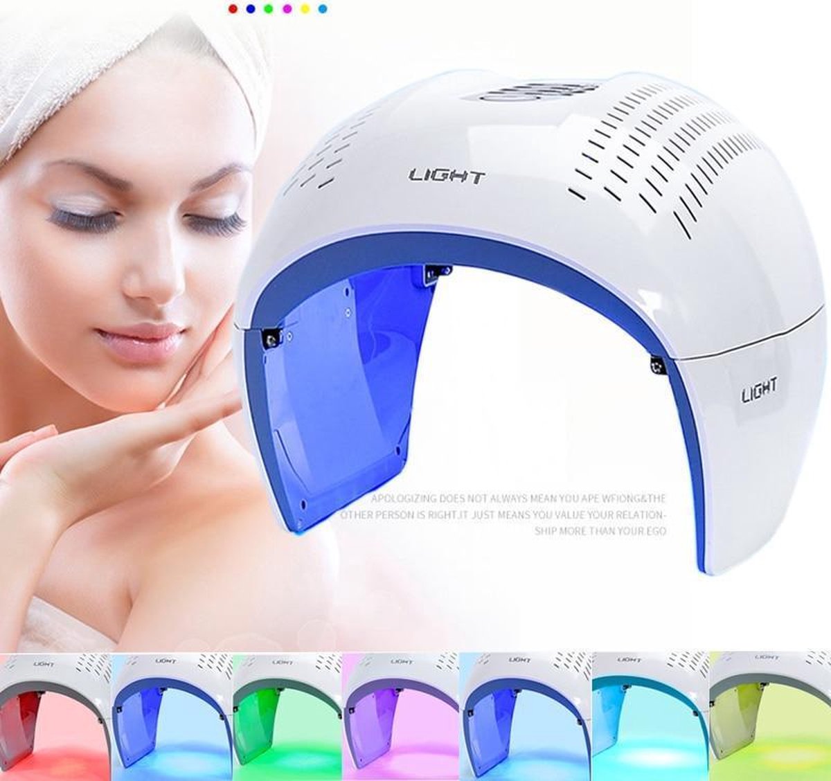 7 couleurs PDT LED lampe de thérapie par la lumière photonique - spa pour le corps du... | bol.com