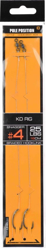 Strategy Baits Pole Position KD Rig 18cm 25LB (2 pcs) - Maat : 8 | bol