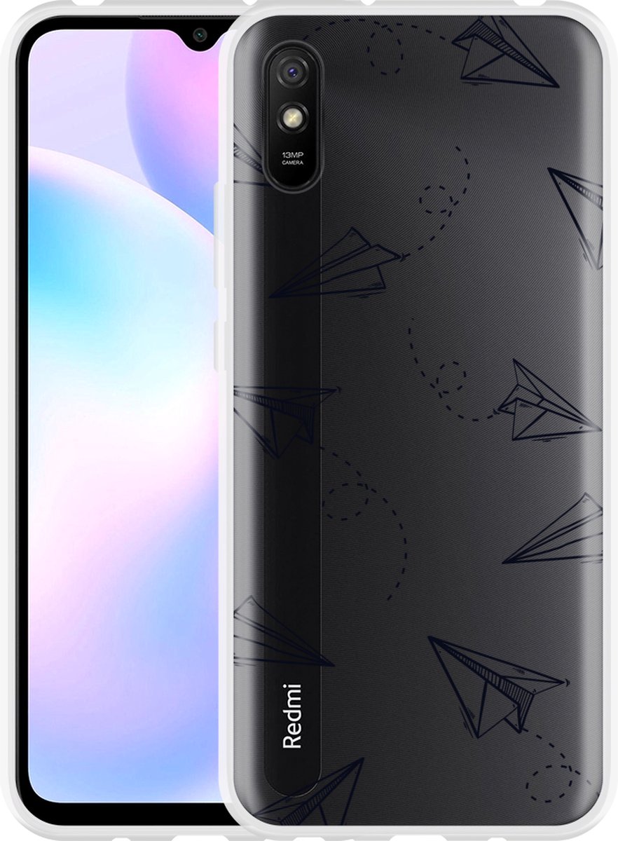 Xiaomi Redmi 9A Hoesje Paper Planes - Designed by Cazy | bol.com