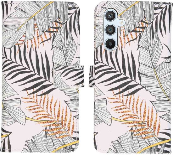 iMoshion Design Softcase Bookcase Samsung Galaxy A54 (5G) hoesje - Glamour Botanic | bol.com